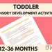 Sensory Development Activities for Toddlers | Occupational Therapy ...