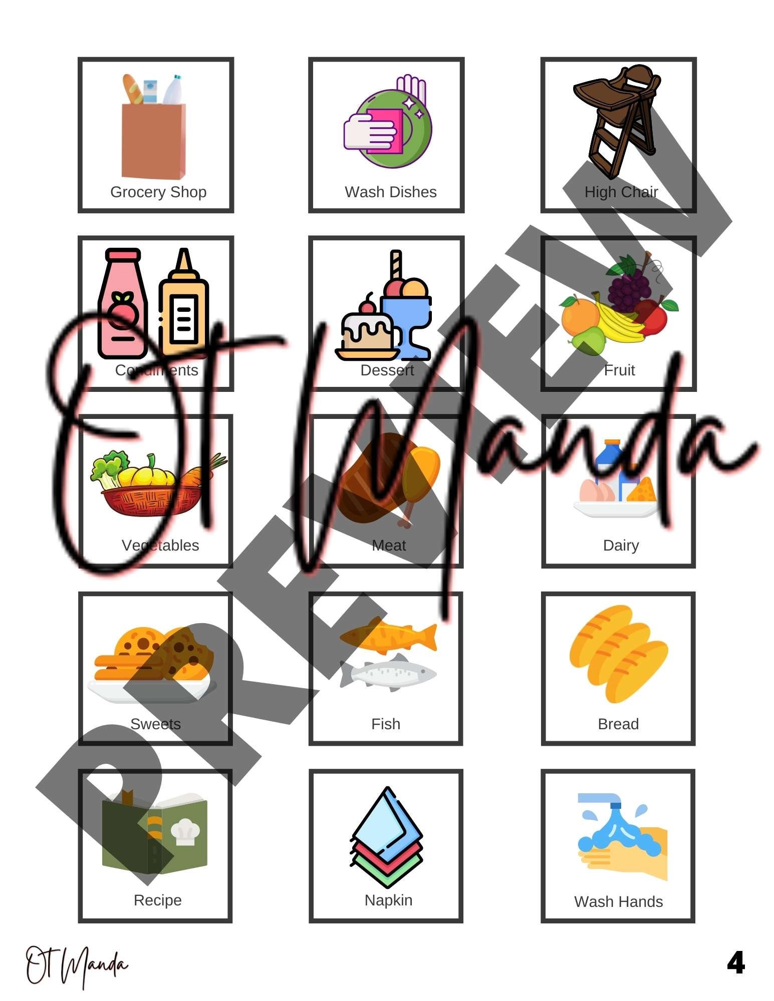 Feeding and Eating Picture Cards | Visual Schedule for Mealtime ...