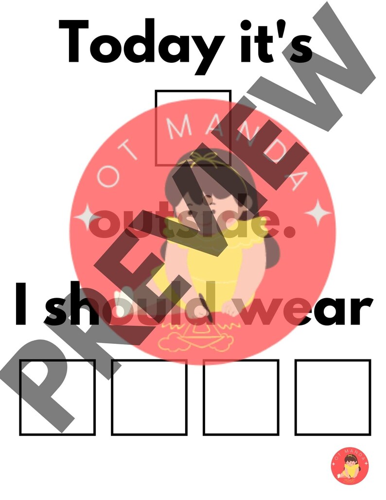 Dressing for Today's Weather Life Skills Activity With Picture ...