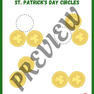 St Patricks Day Themed Pre Writing Strokes and Shapes for Occupational ...