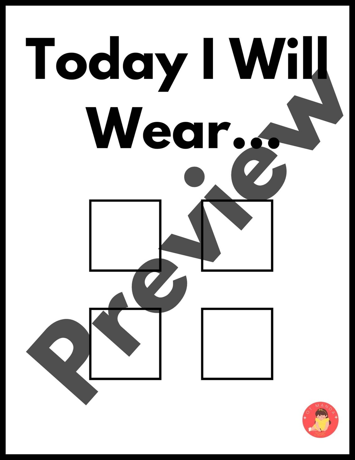 Daily Dressing Visual Board With Picture Cards | Today I Will Wear ...