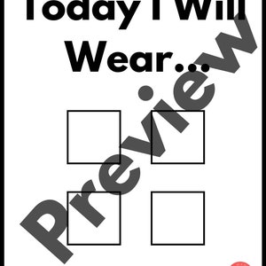 Daily Dressing Visual Board With Picture Cards | Today I Will Wear ...