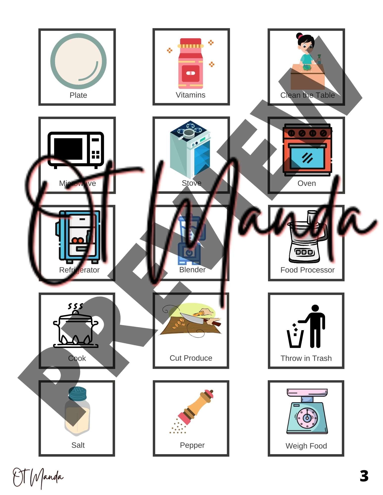 Feeding and Eating Picture Cards | Visual Schedule for Mealtime ...