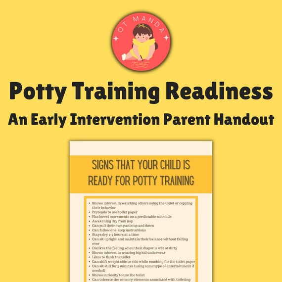 Potty Training Readiness Signs That Your Child is Ready | Etsy