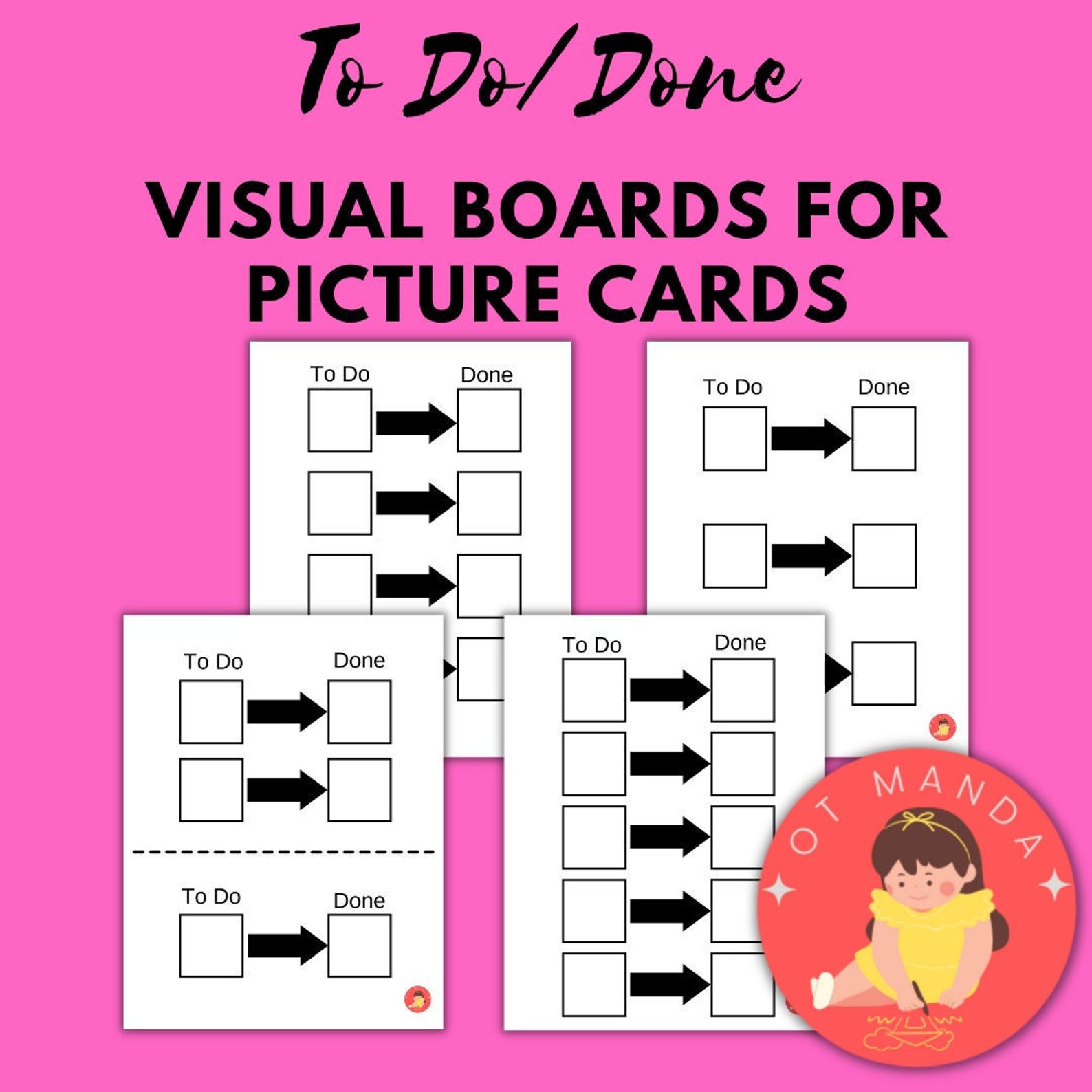 Visual Boards for Daily Routines and Chores | Picture Card to Do and ...