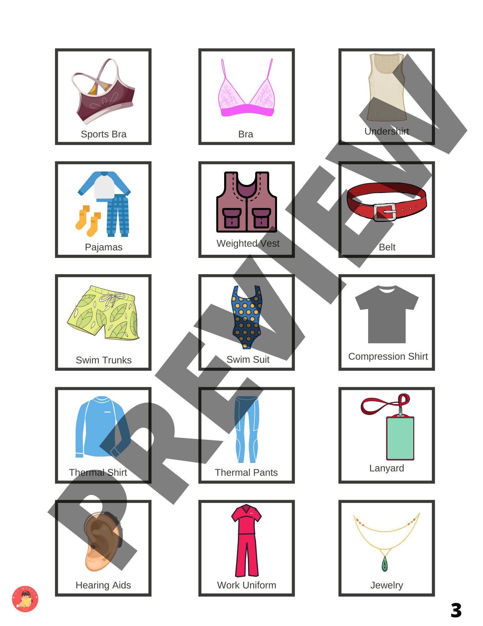 Dressing Picture Exchange Communication Cards | Visual Schedules ...