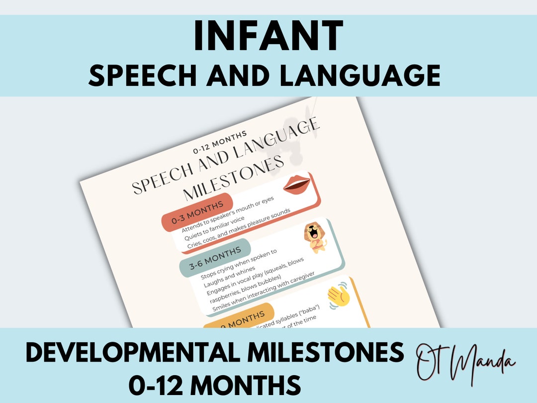 Infant 0 to 12 Months Speech and Language Milestones | Speech Therapy ...