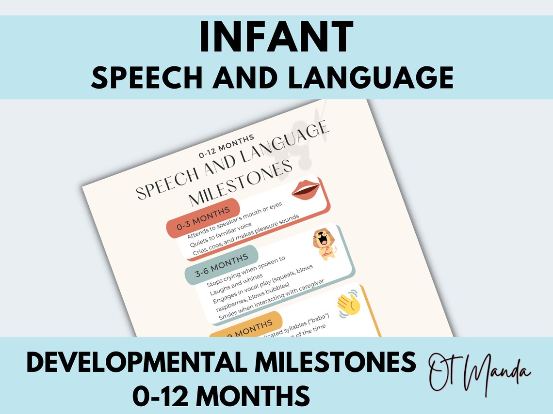 Infant 0 to 12 Months Speech and Language Milestones | Speech Therapy ...