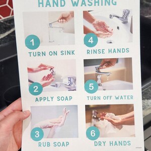Hand Washing Visual Schedule With Real Pictures | Occupational Therapy ...
