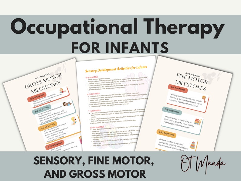 Occupational Therapy for Infants Fine and Gross Motor Milestones and ...