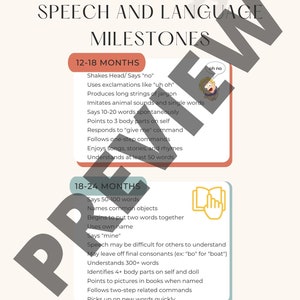 Toddler Speech Language Gross Fine Motor Developmental Milestones | 12 ...