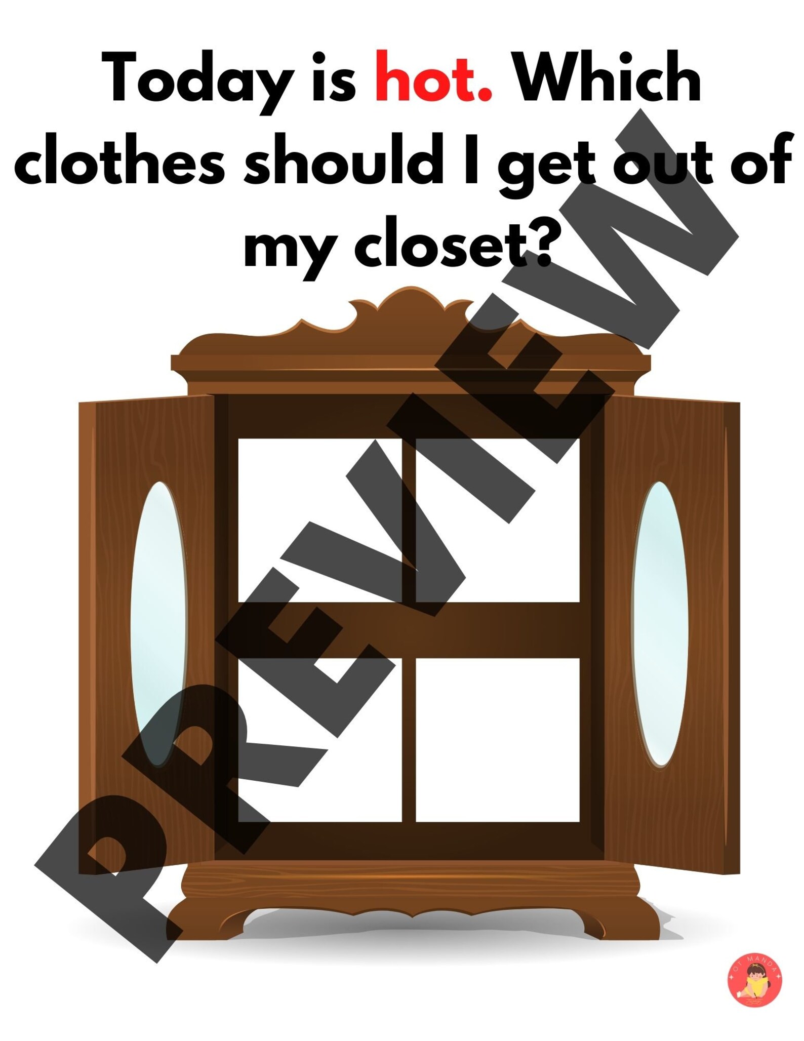 Dressing for the Weather Life Skills Activity With Clothing Picture ...