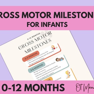 Infant 0 to 12 Months Gross Motor Milestones | Physical and ...