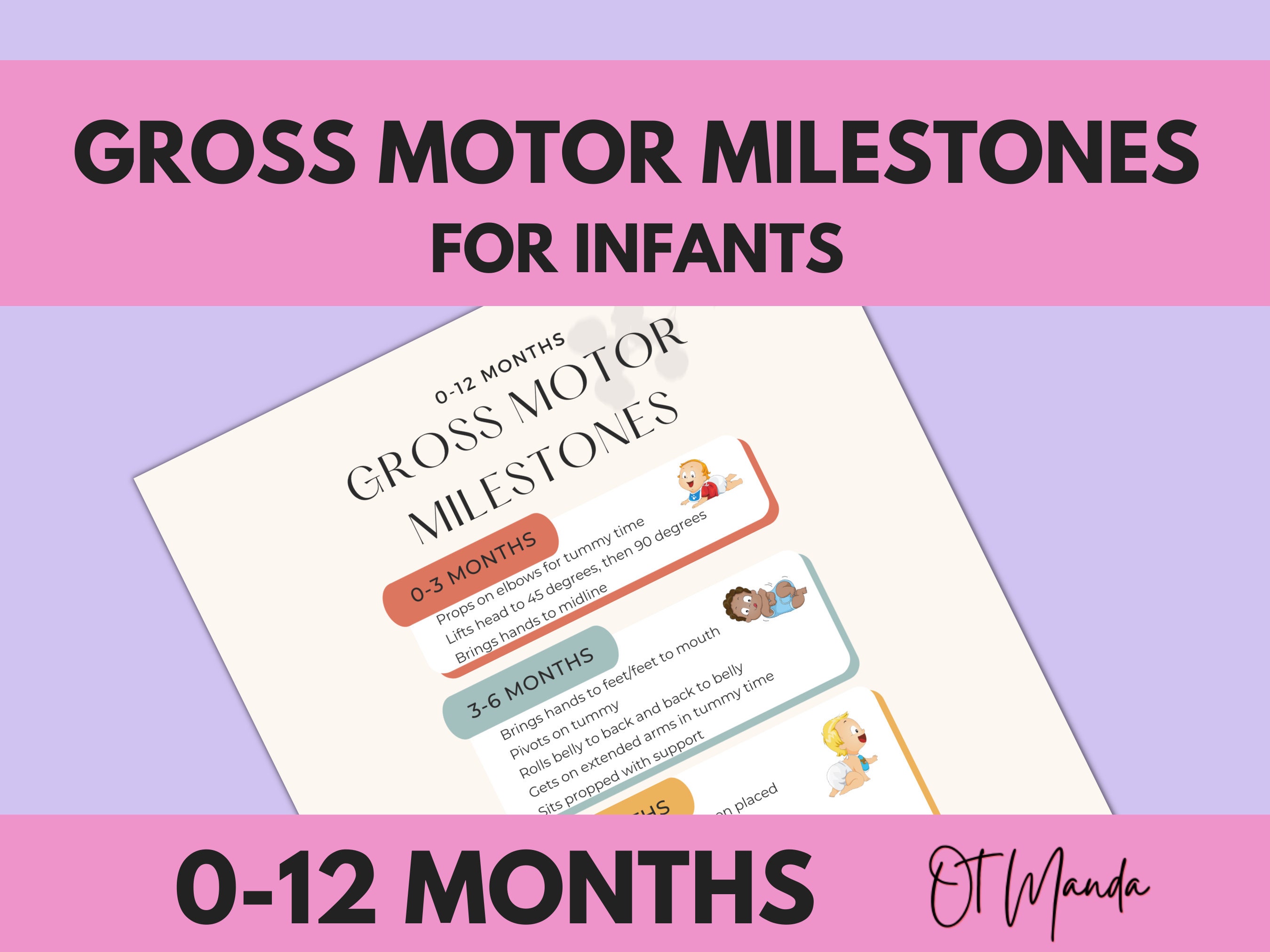 Infant 0 to 12 Months Gross Motor Milestones | Physical and ...