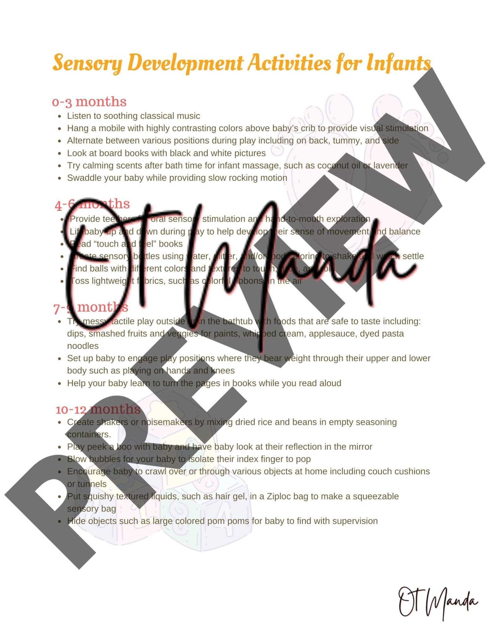 Early Intervention Occupational Therapy Bundle | What is OT in EI ...