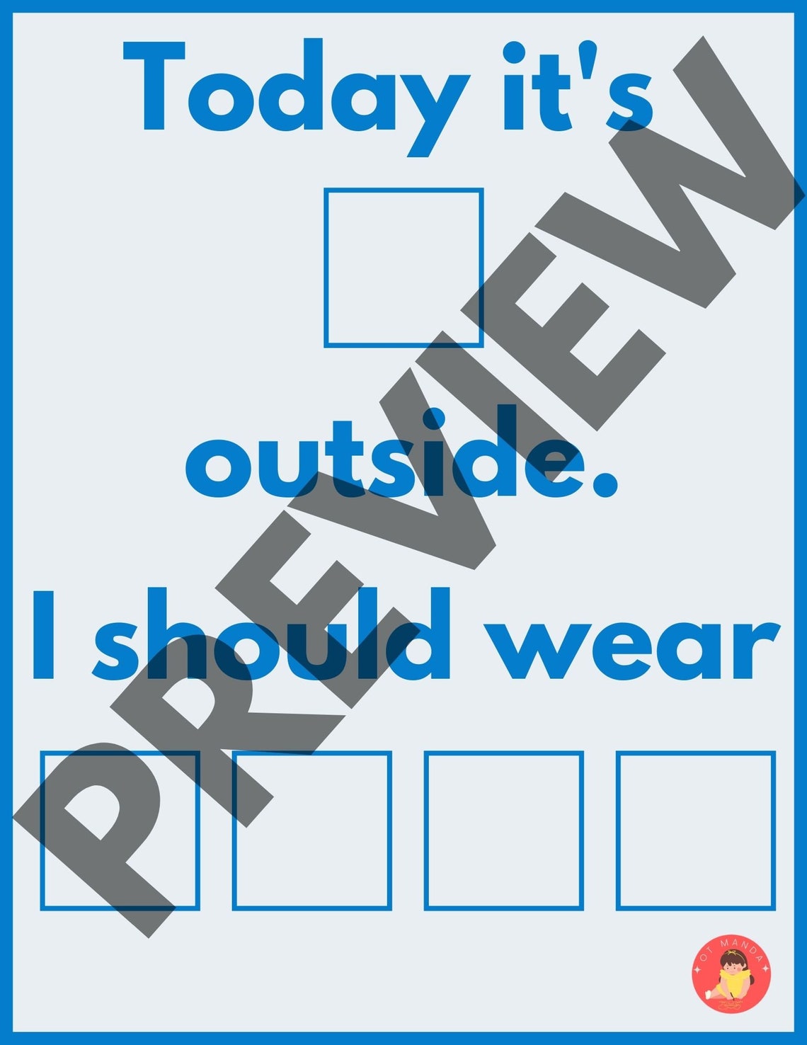 Dressing for Today's Weather Life Skills Activity With Picture ...