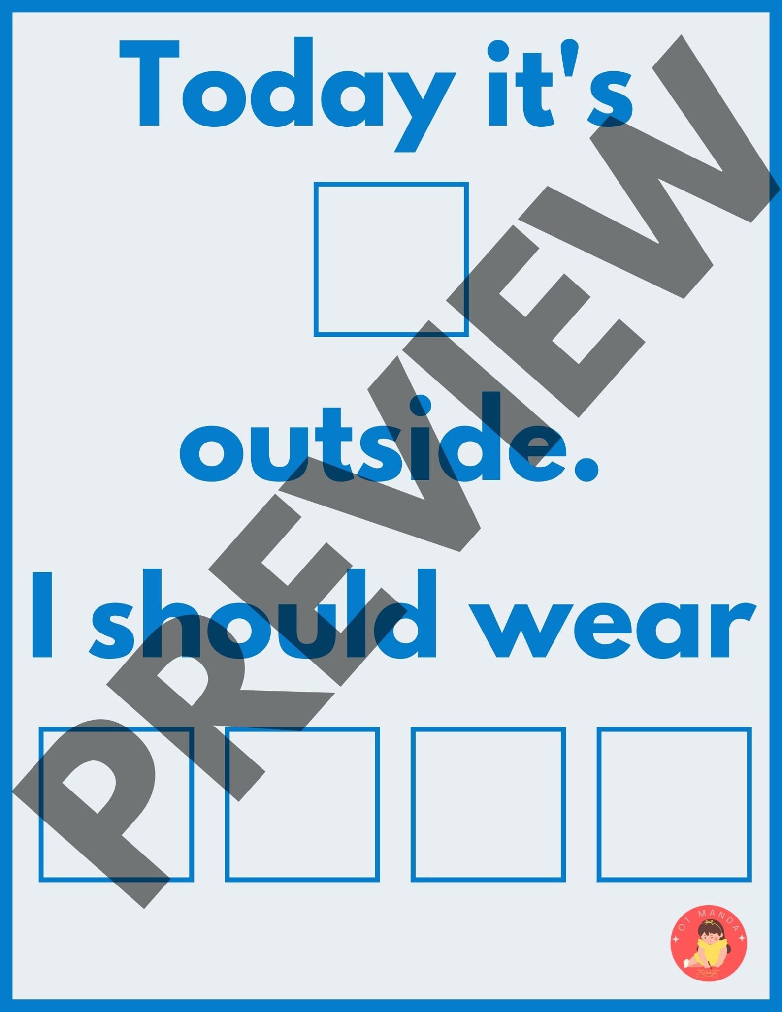 Dressing for Today's Weather Life Skills Activity With Picture ...