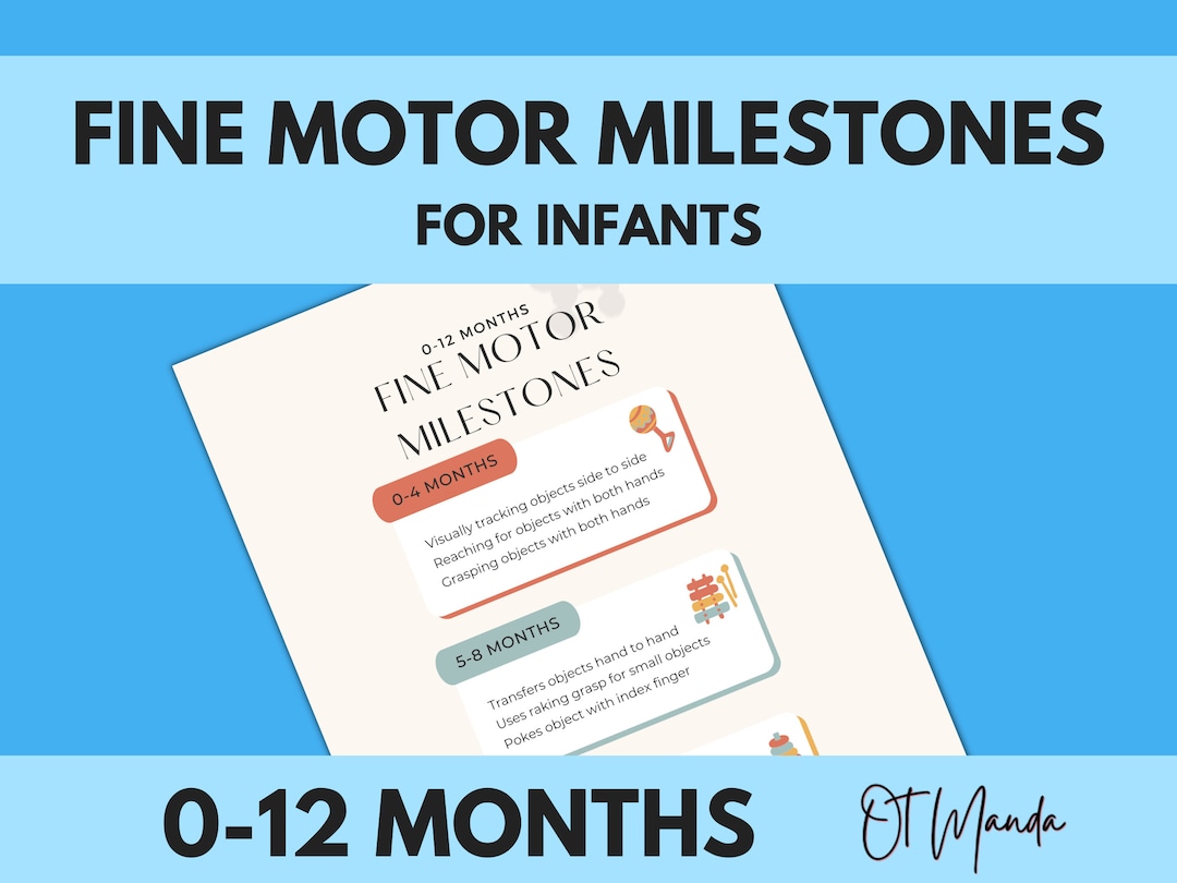 Buy Infant 0 to 12 Months Fine Motor Milestones | Occupational Therapy ...