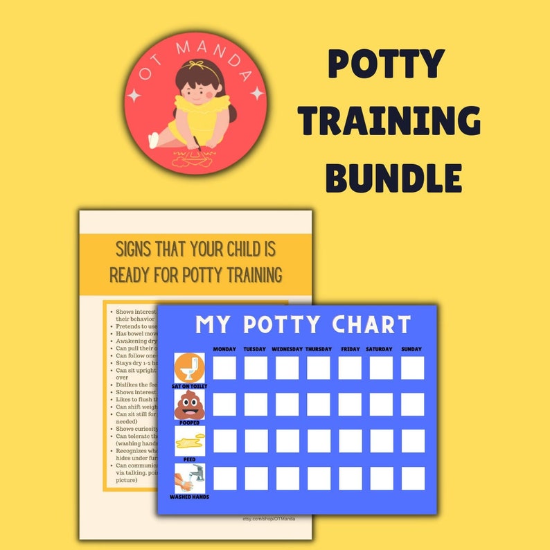 Potty Training Tracking Chart and Readiness Signs Handout ...