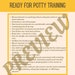 Potty Training Tracking Chart and Readiness Signs Handout ...