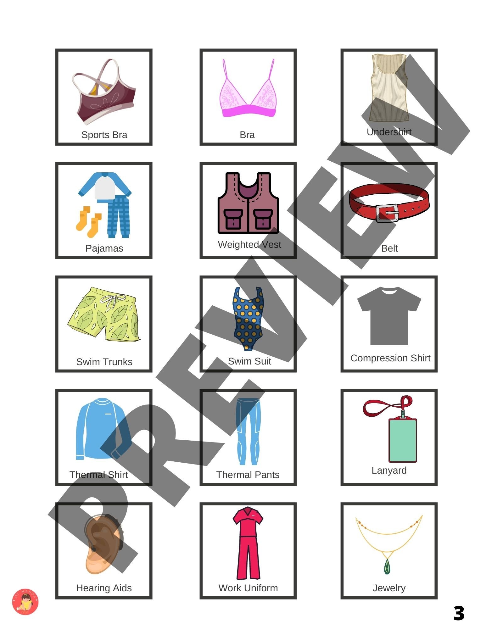 Daily Dressing Visual Board With Picture Cards | Today I Will Wear ...
