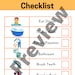 Kids Daily Routines Visual Schedule Checklist | Occupational Therapy ...