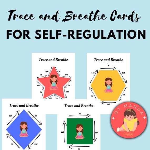 Self-regulation Trace and Breathe Printables for Toddlers and | Etsy