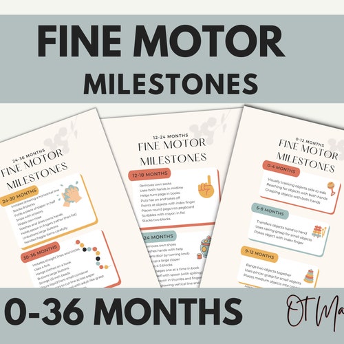 Infant and Toddler Gross Motor Developmental Milestones - Etsy