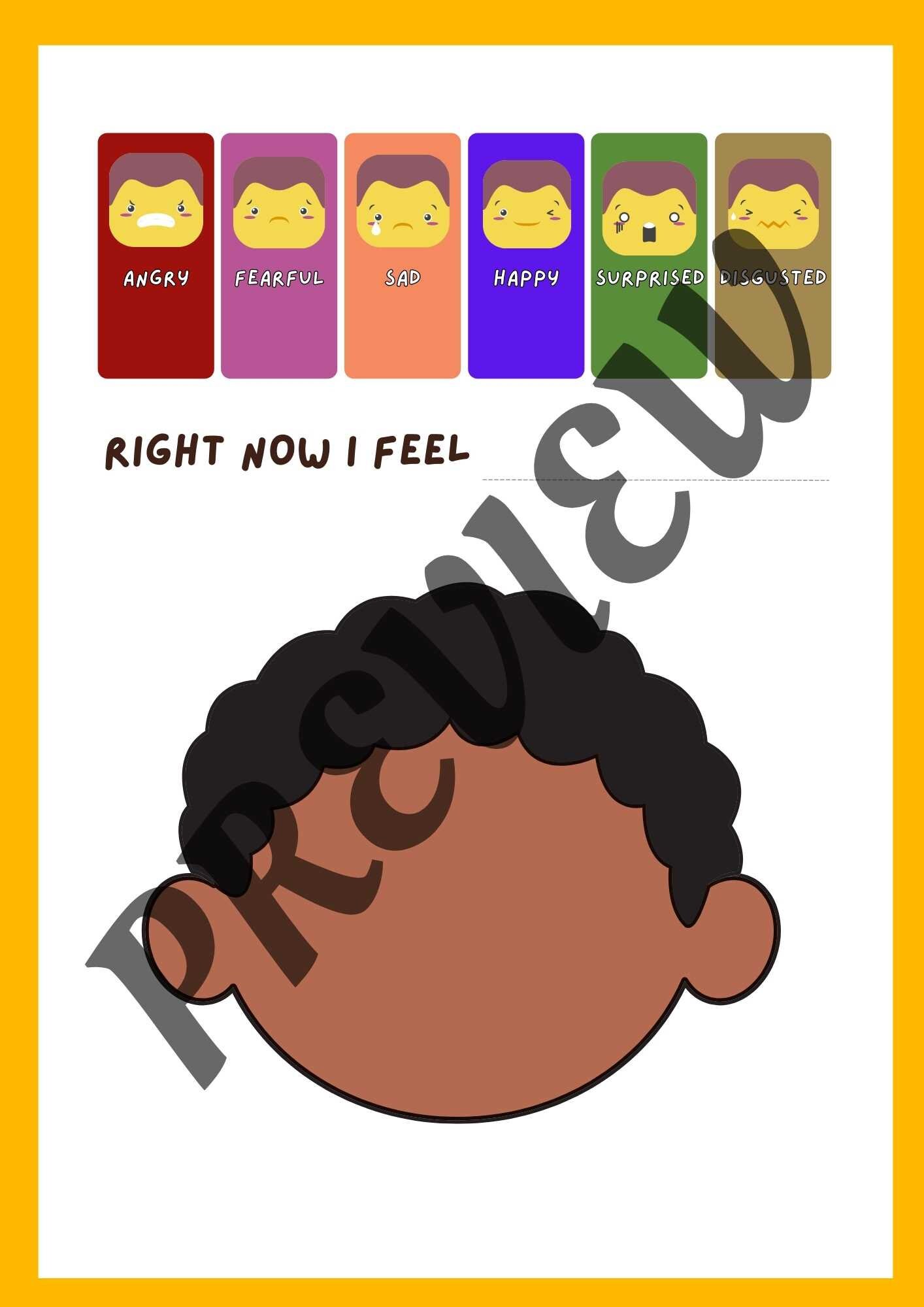 Identifying Emotions Printable Cards for Pediatric Occupational Therapy ...