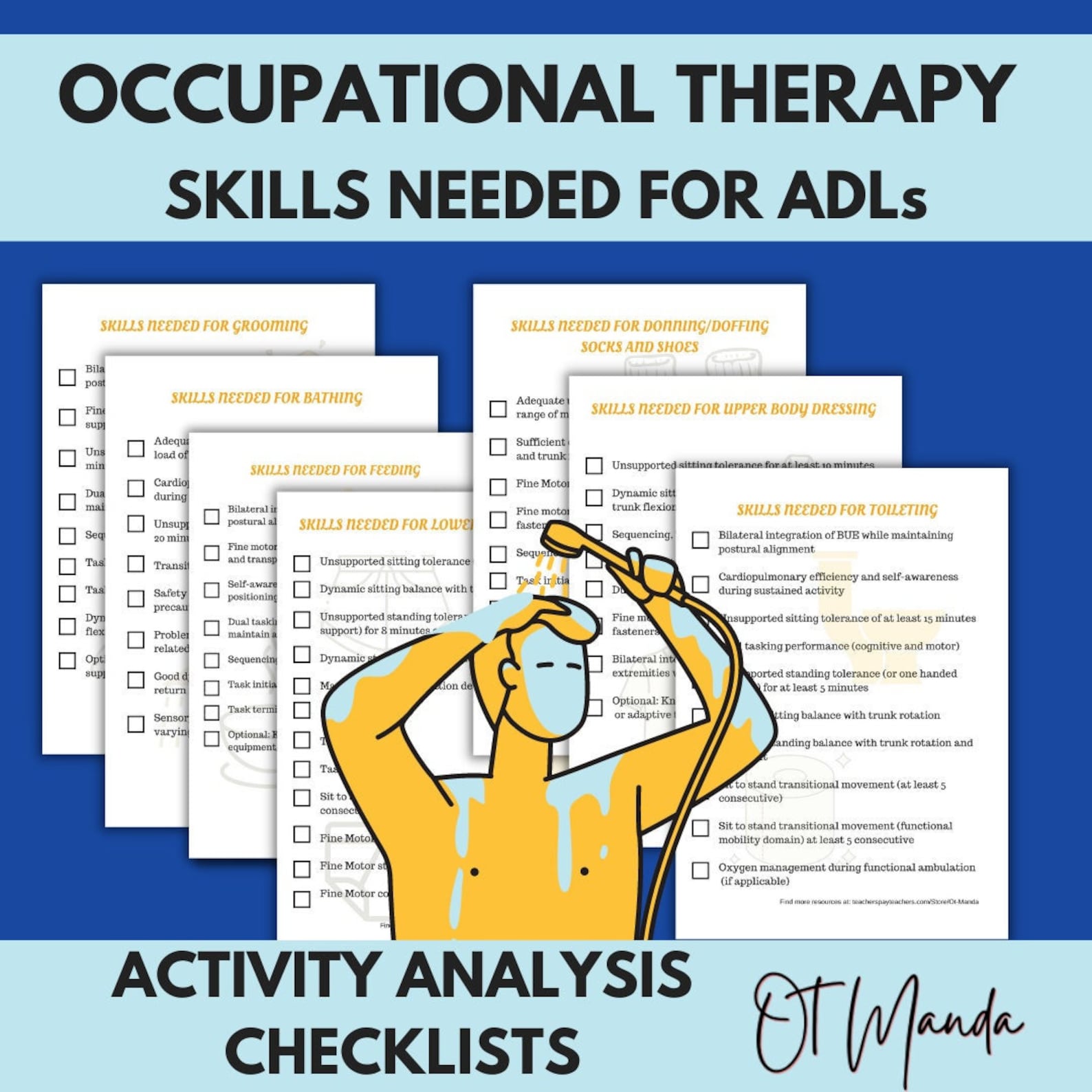 Skills Need for Adls | OT Activity Analysis | Occupational Therapy ...