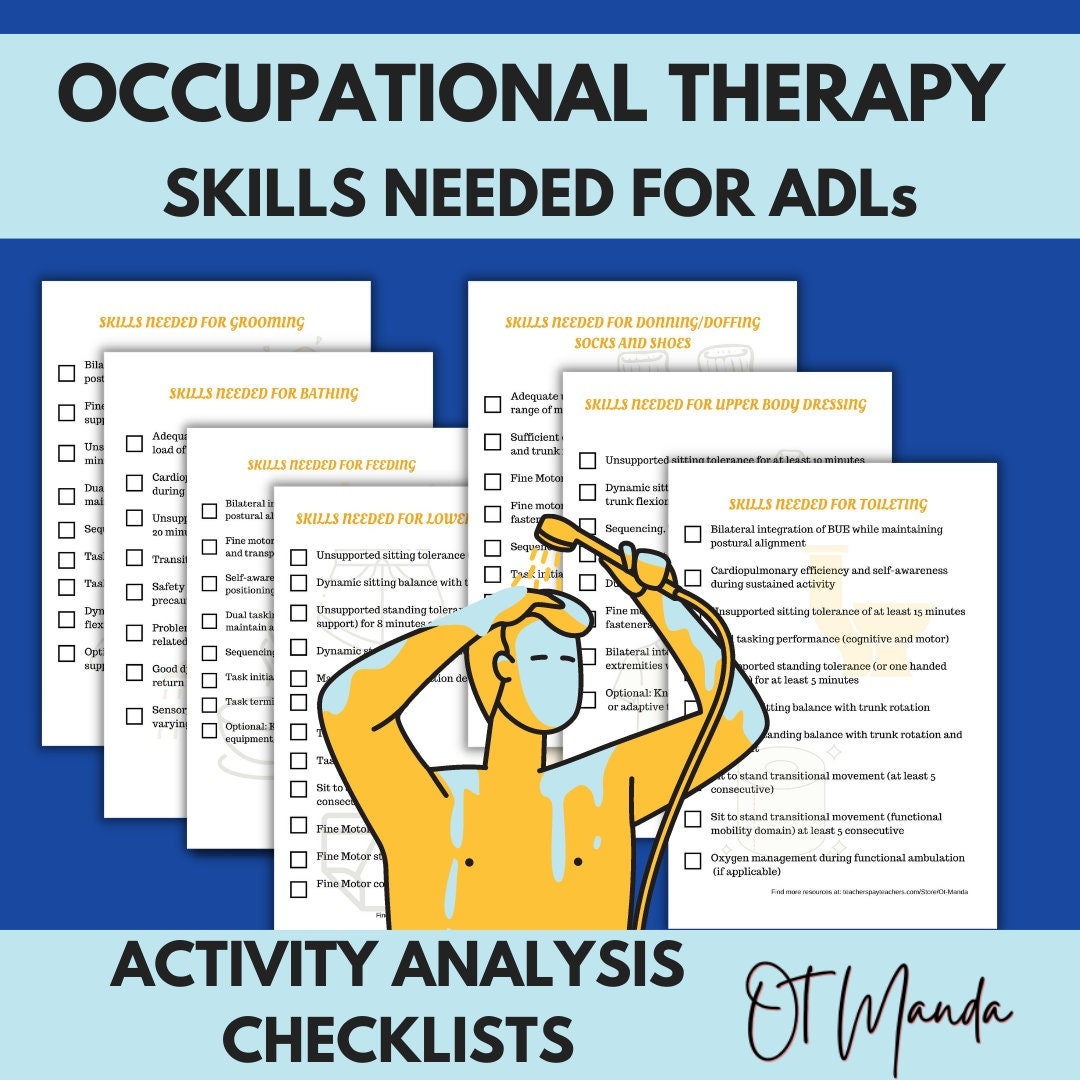 Skills Need for Adls | OT Activity Analysis | Occupational Therapy ...
