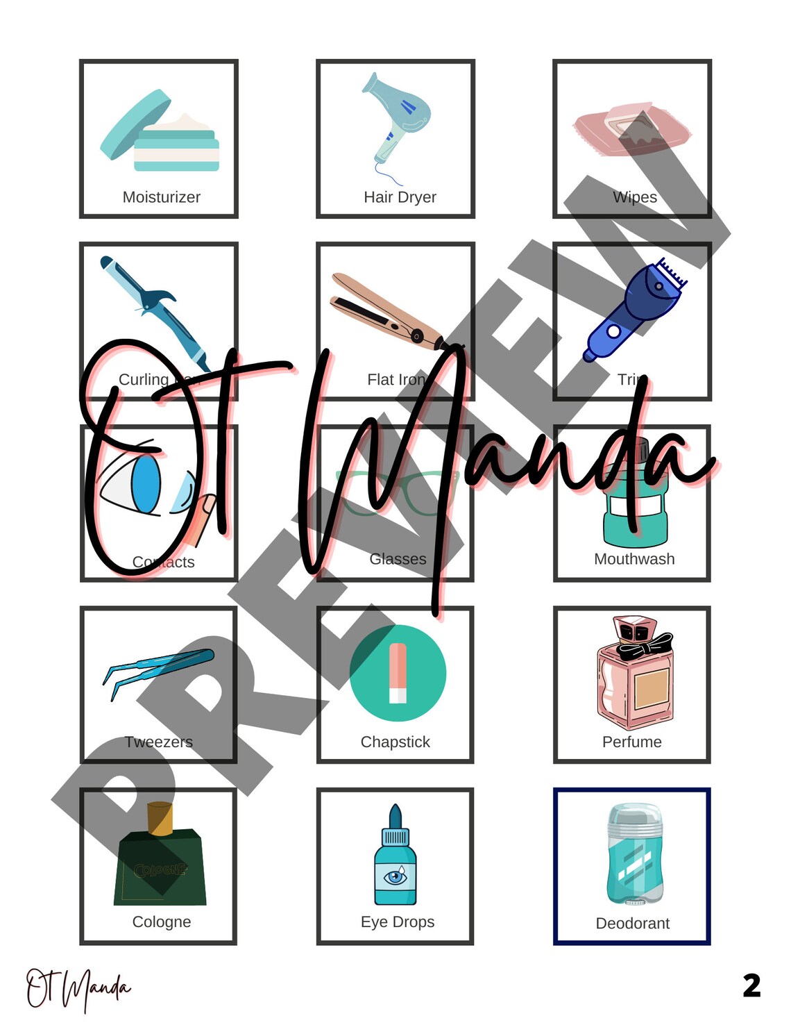 Grooming Picture Cards for Communication | Visual Schedule for Daily ...