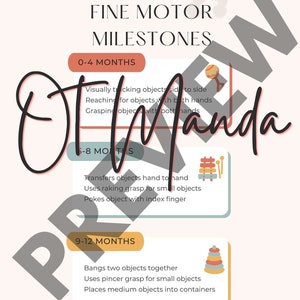 Occupational Therapy for Infants | Fine and Gross Motor Milestones and ...