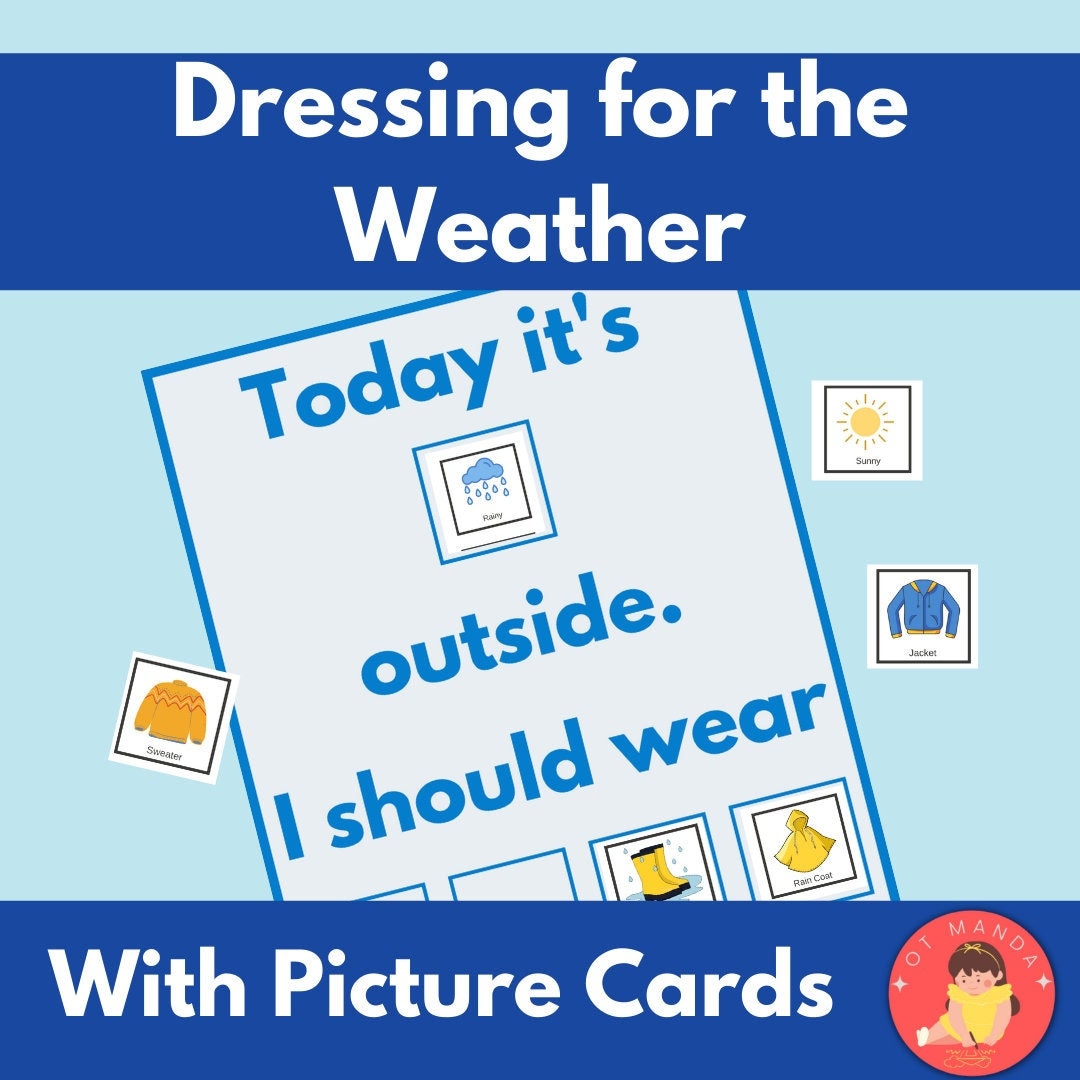 Dressing for Today's Weather Life Skills Activity With Picture ...