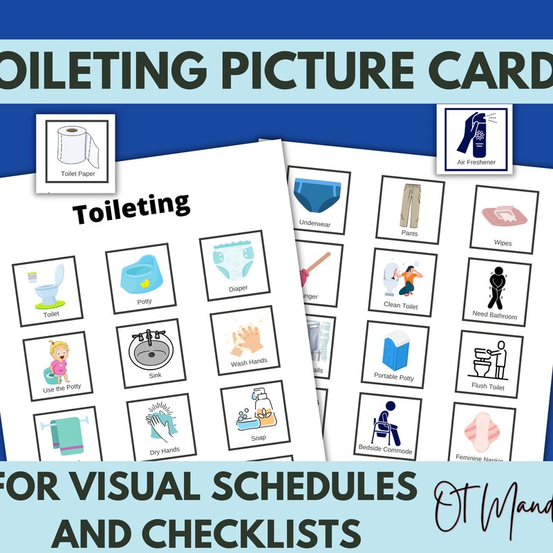 Pecs Communication Cards Bathroom - Etsy