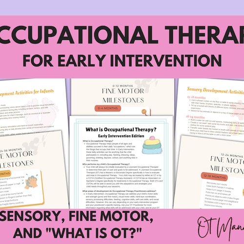 Early Intervention Occupational Therapy Bundle What is OT in - Etsy