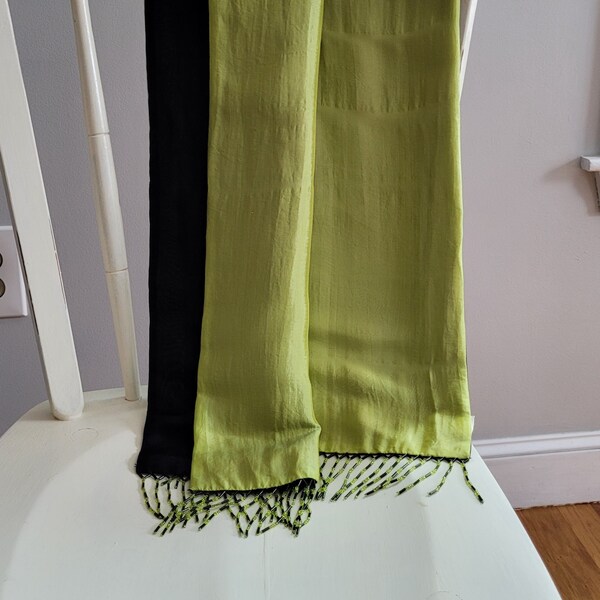 Chartreuse Scarf - Etsy