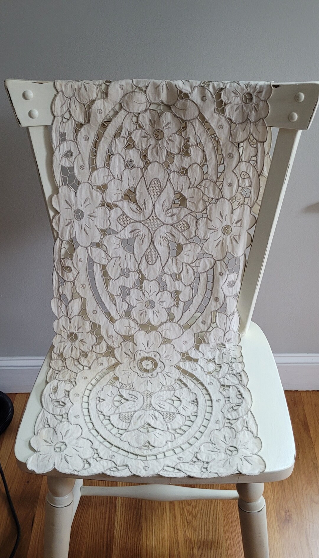 Vintage Madera Linen Embroidered Table Runner, Vintage Fabric for ...