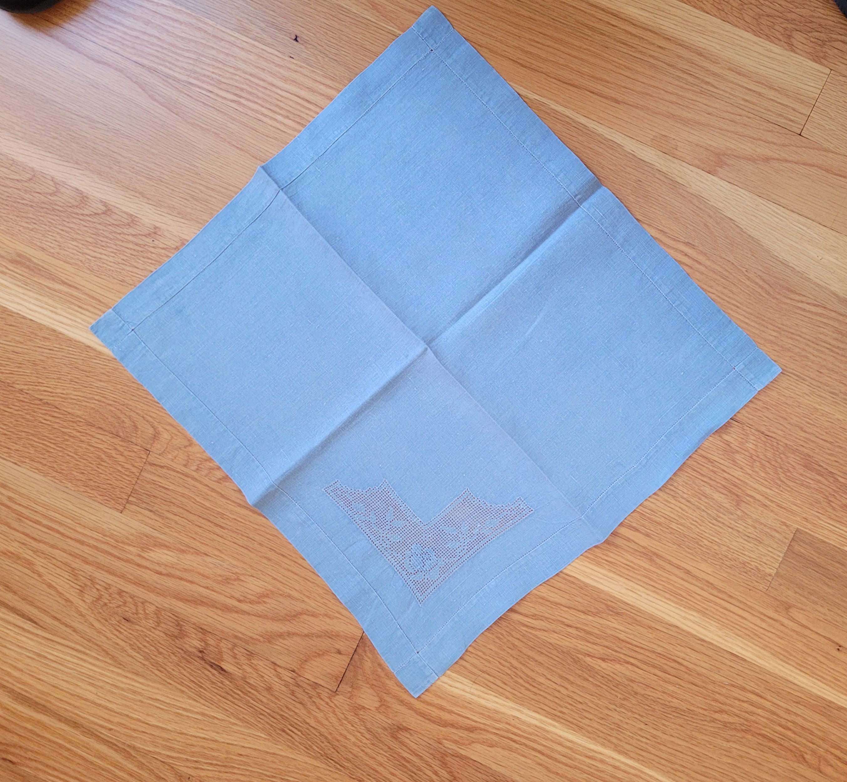 Vintage Blue Table Napkins Boho Denim Blue Napkins Blue - Etsy