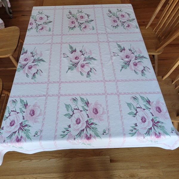 Pink Tablecloth - Etsy