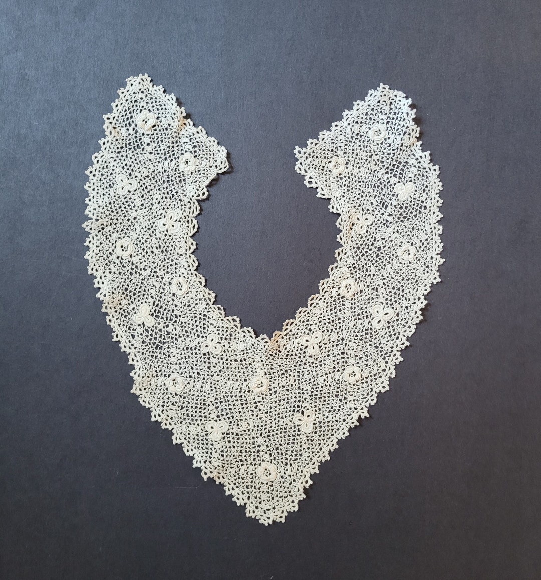 Vintage Neck Collar, Ivory Dress Collar, Lace Neck Collar - Etsy