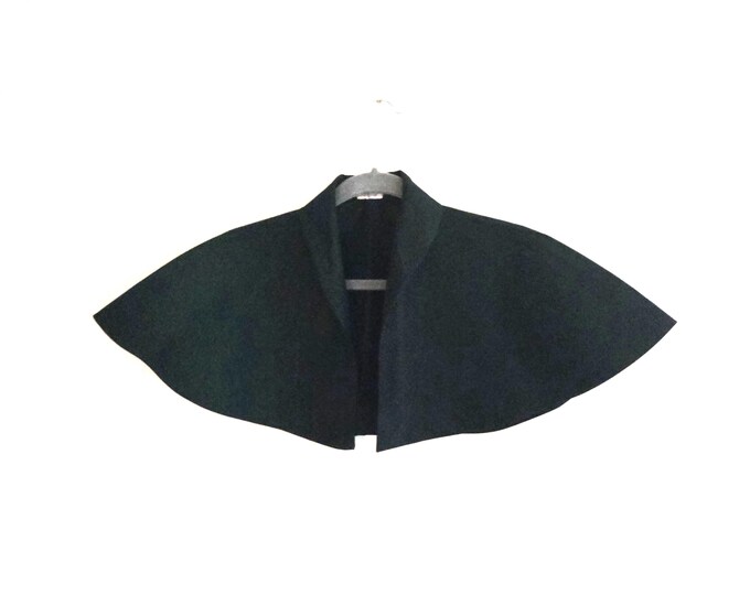 Vintage Black Satin Capelet Cape 1950s - Etsy