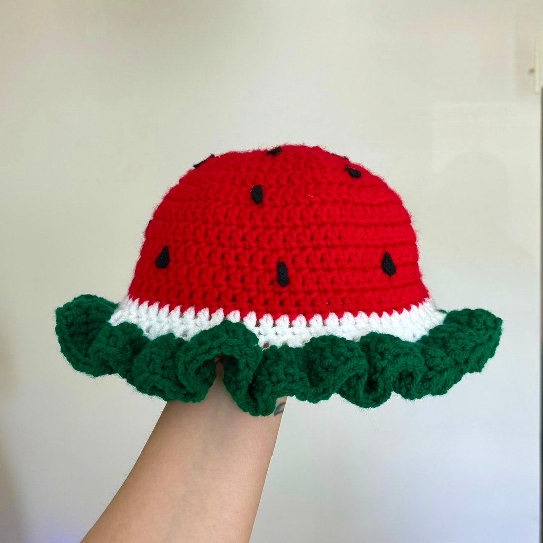 Crochet Watermelon Fundraiser Hat MADE TO ORDER - Etsy