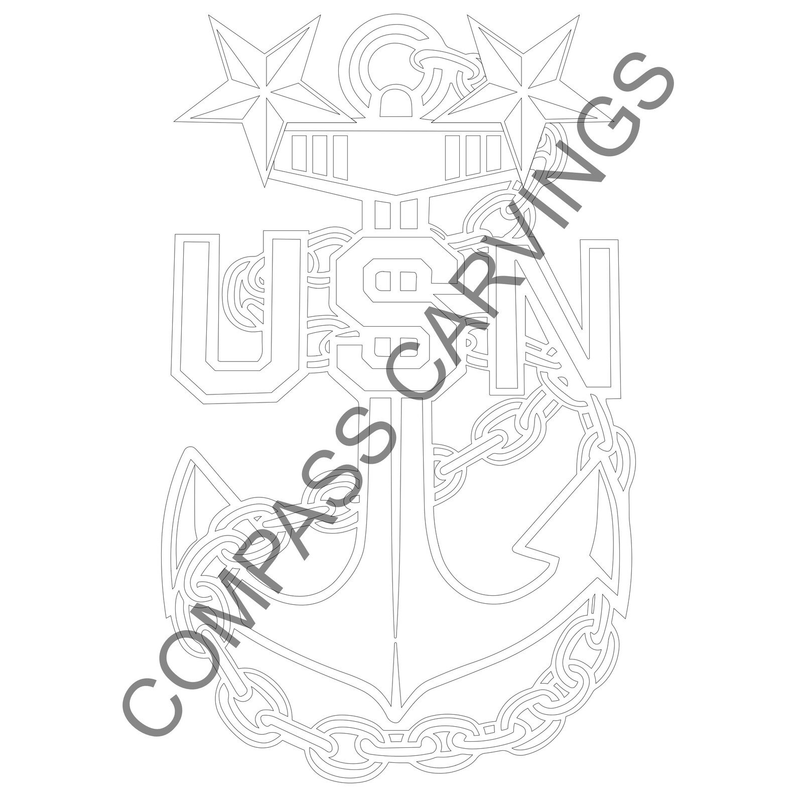 United States Navy Master Chief Petty Officer Rank Insignia Vector ...