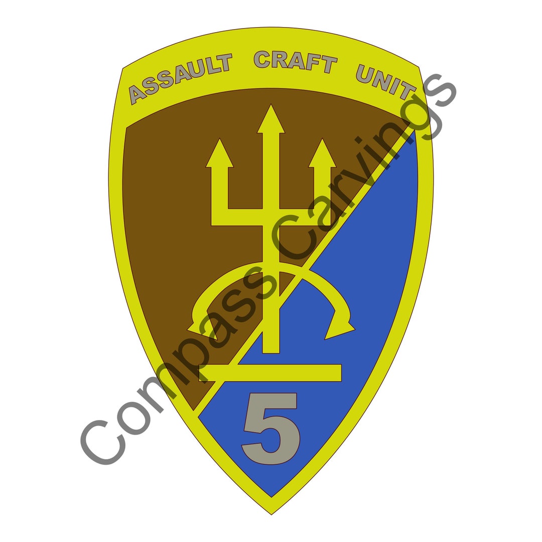Assault Craft Unit Five Insignia Vector Files, Dxf Eps Svg Ai - Etsy