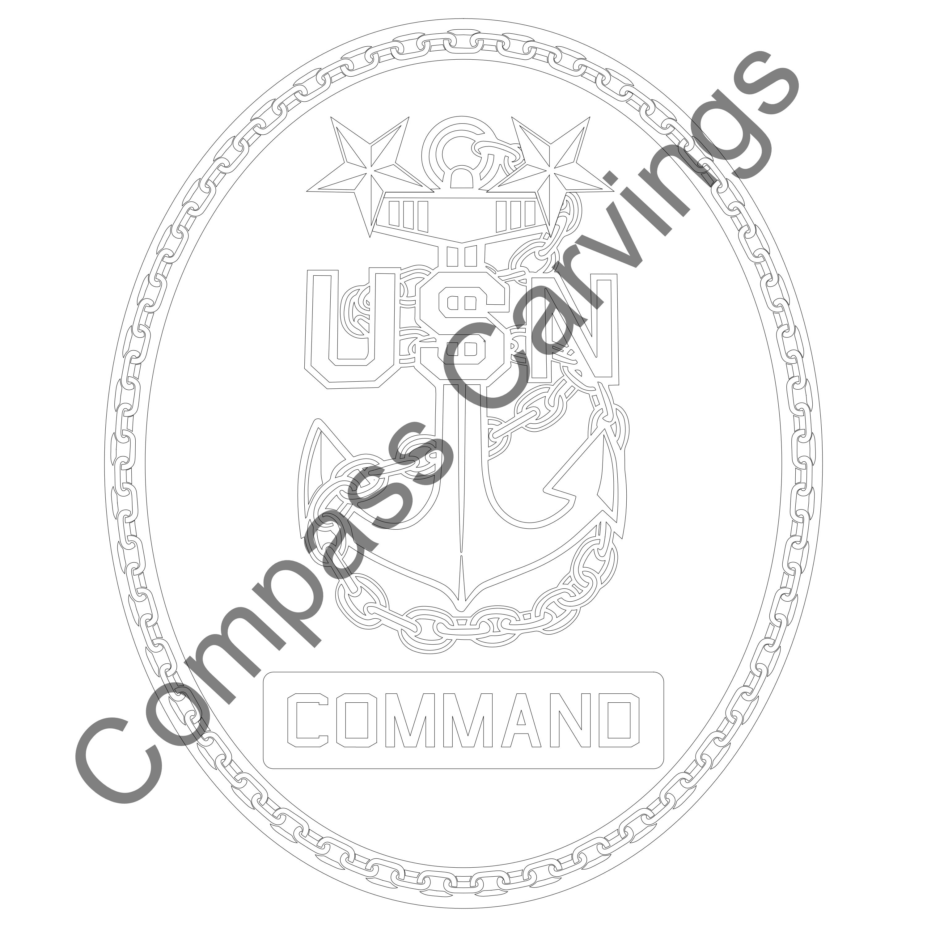 United States Navy Command Master Chief Petty Officer Rank Insignia ...