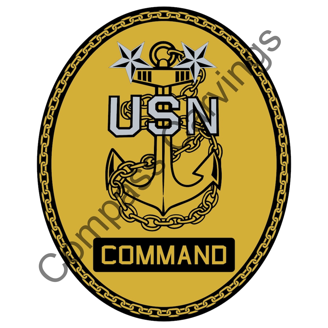 United States Navy Command Master Chief Petty Officer Rank Insignia ...