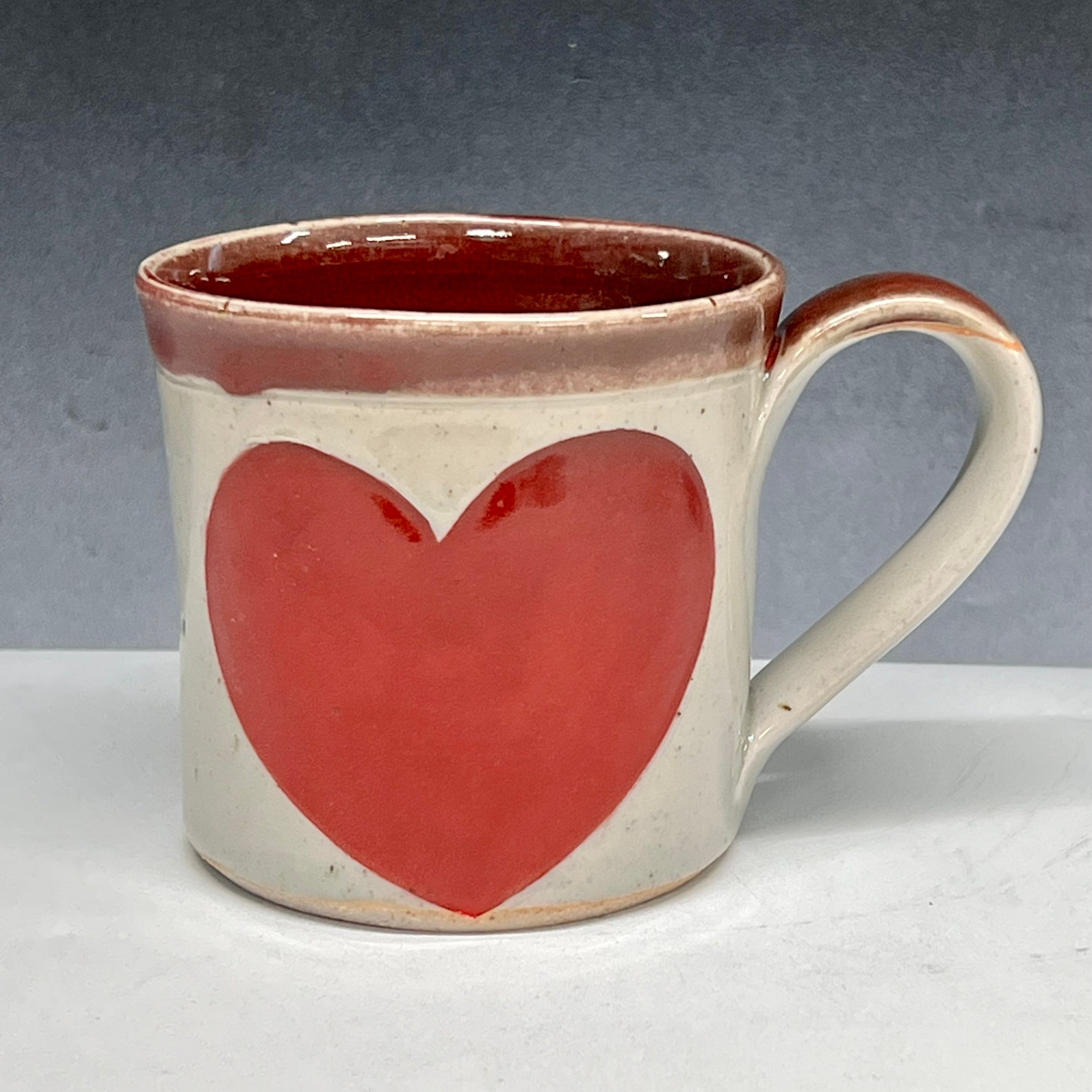 Heart Mug Stoneware Mug Coffee Mug Ceramics Mug Unique - Etsy