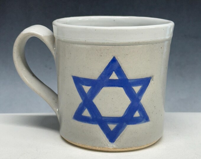 Star of David Mug, Stoneware Mug, Holiday Gift, Ceramic Mug, Coffee Mug ...
