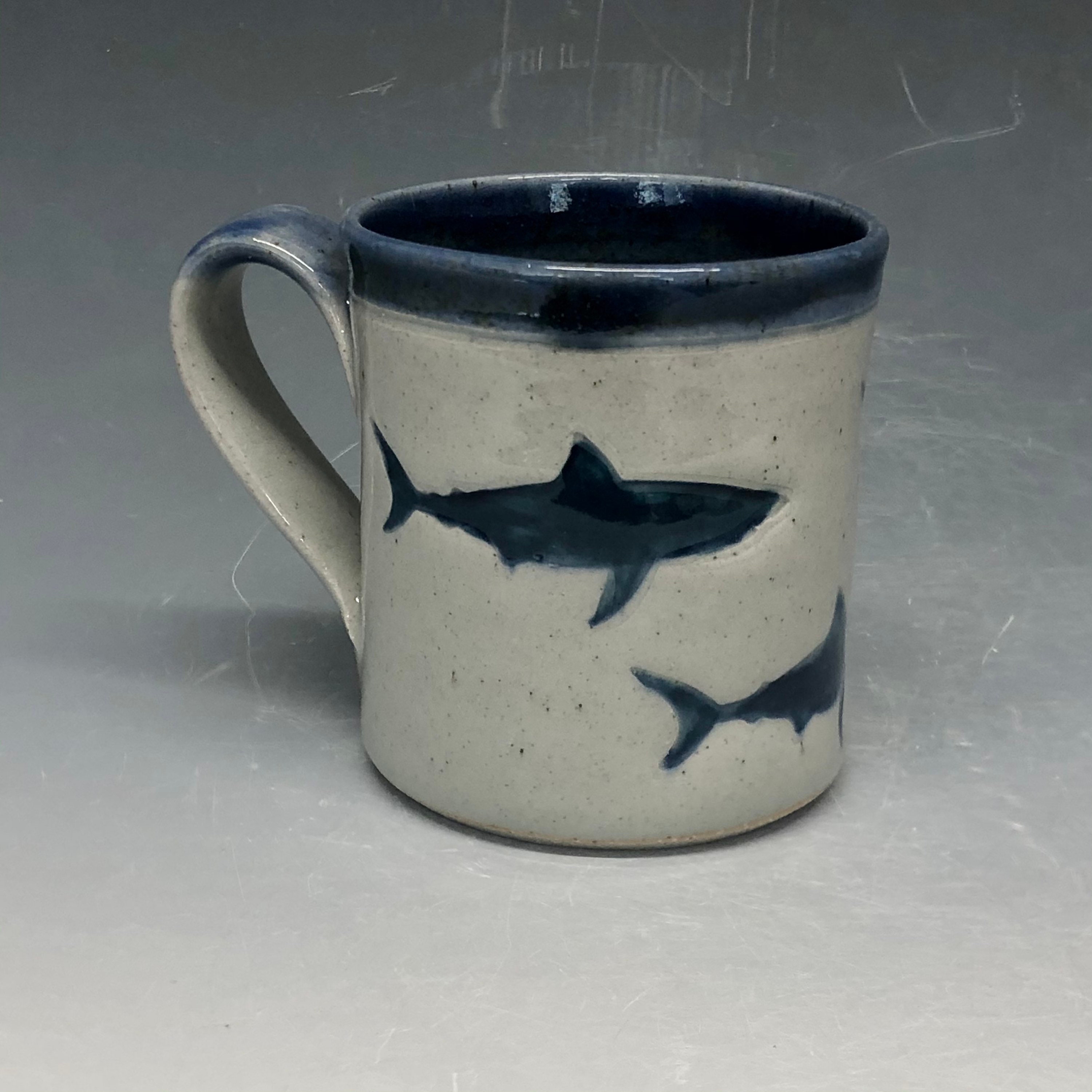 Shark Mug Handmade Mug Ceramic Mug Stoneware Housewarming | Etsy